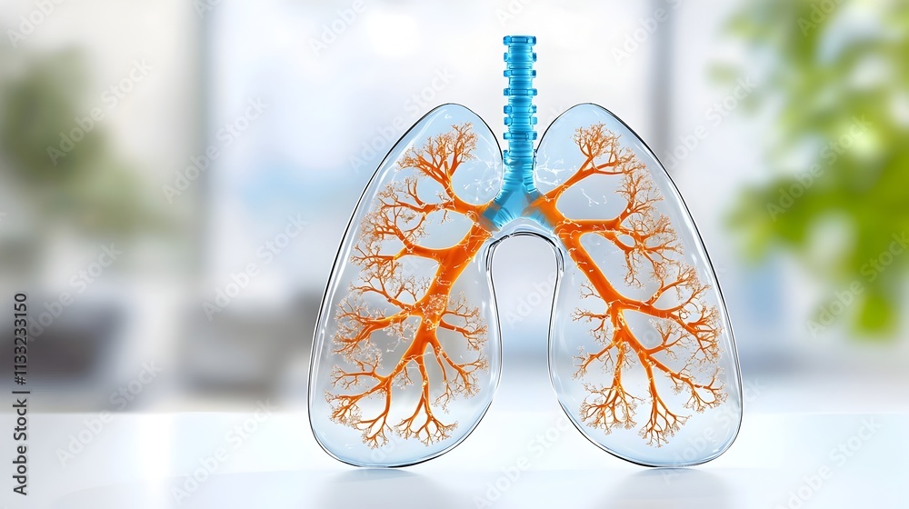 Microscopic Anatomy of Human Alveoli Showing Gas Exchange Surface in ...