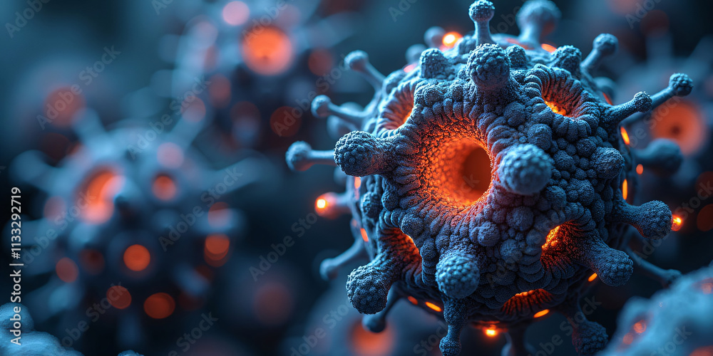 microscopic nanobots assembling a complex 3d structure, glowing energy ...