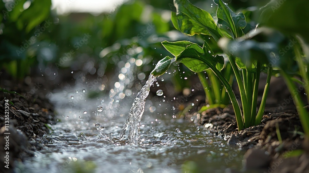 Sustainable Agriculture: Farmer Implementing Rainwater Harvesting for ...