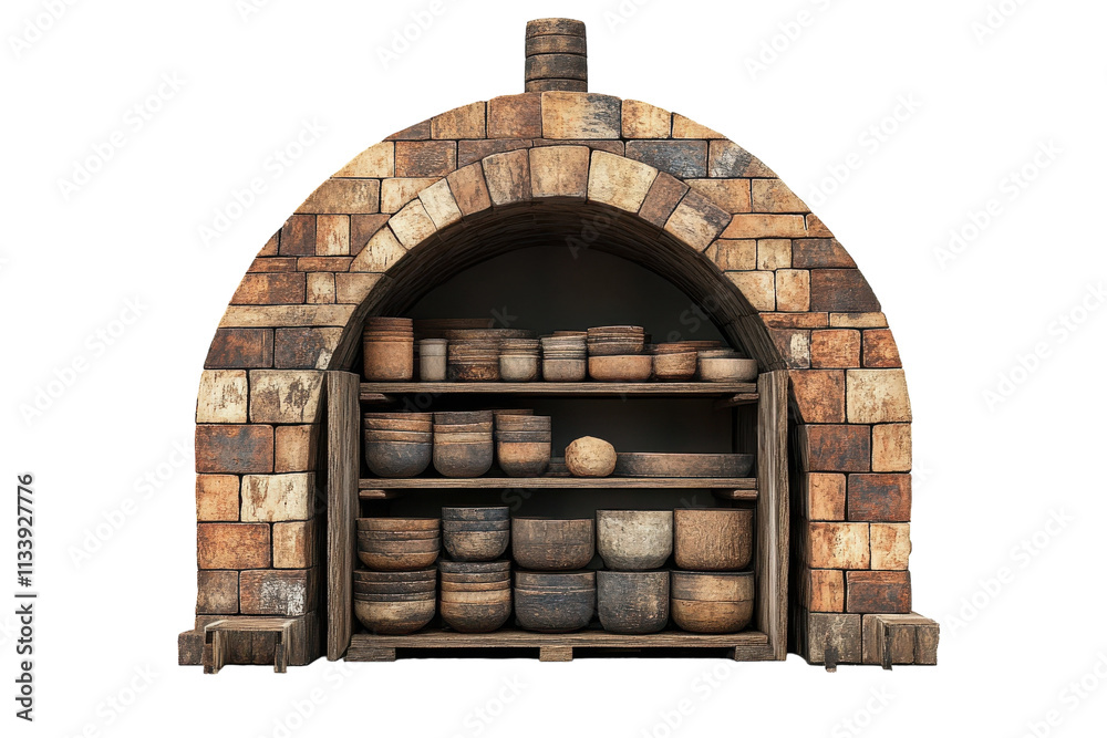 Electric Kiln for Pottery with Isolated Control Panel with isolated on ...