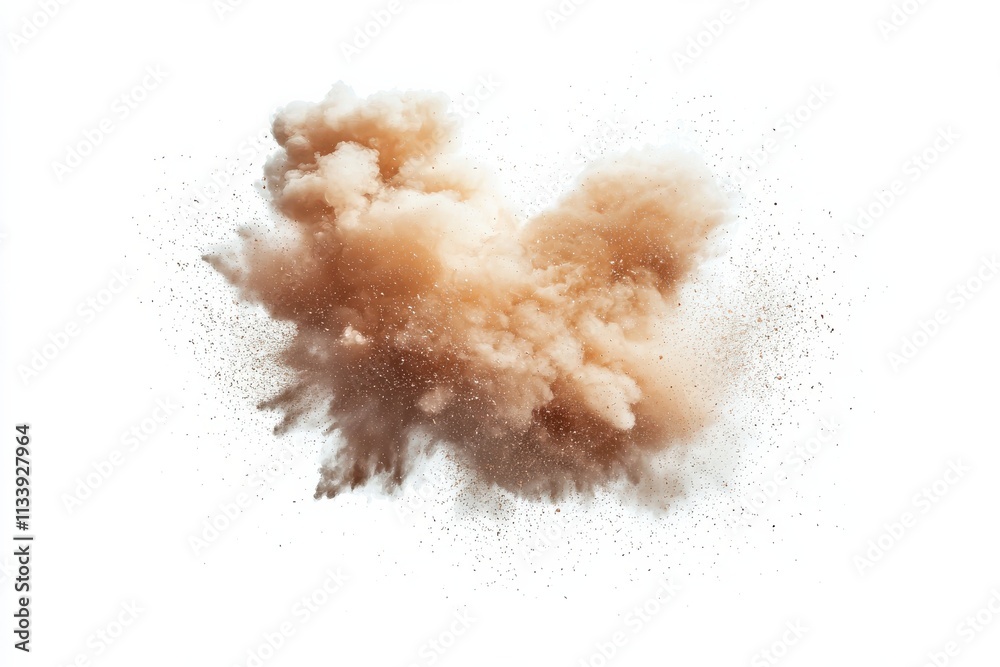 Dynamic Explosion of Dust and Particles Creating a Stunning Visual ...
