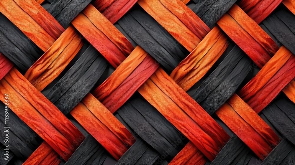 athletic shoe material pattern background, black and red-orange ...