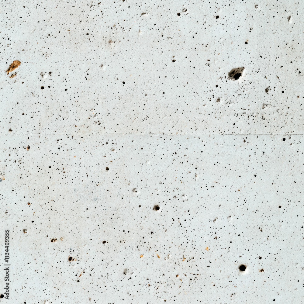 Concrete surface with small pores and subtle textures, showcasing an ...