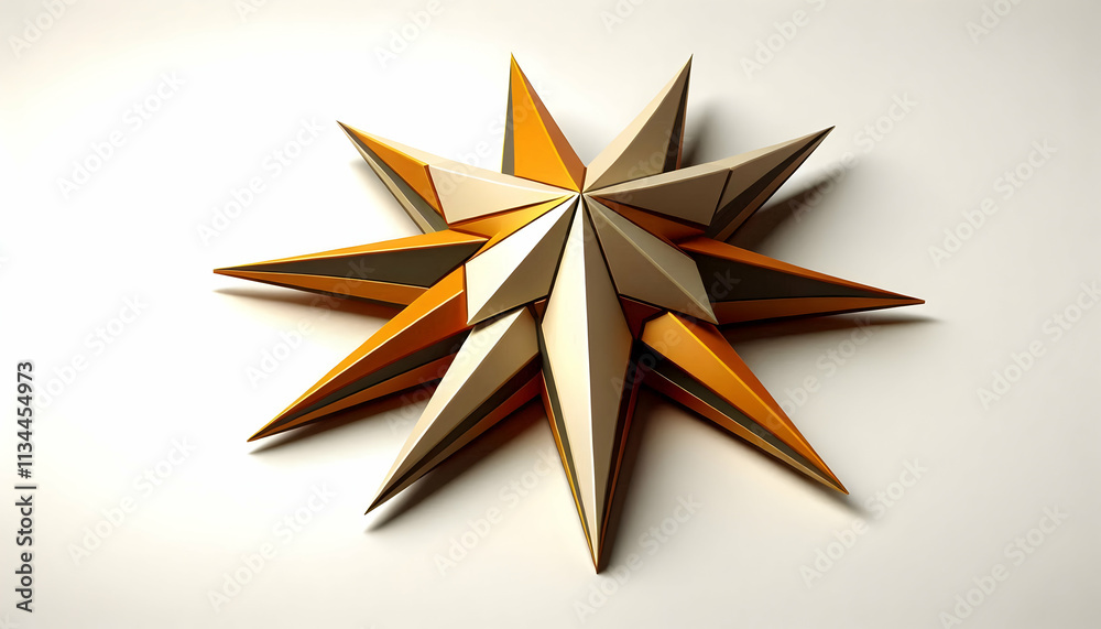 3D Reyes Magos Star Icon Vector concept as Vector illustration of a ...