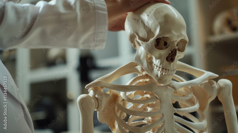 Understanding human anatomy through a detailed skeletal model in a ...