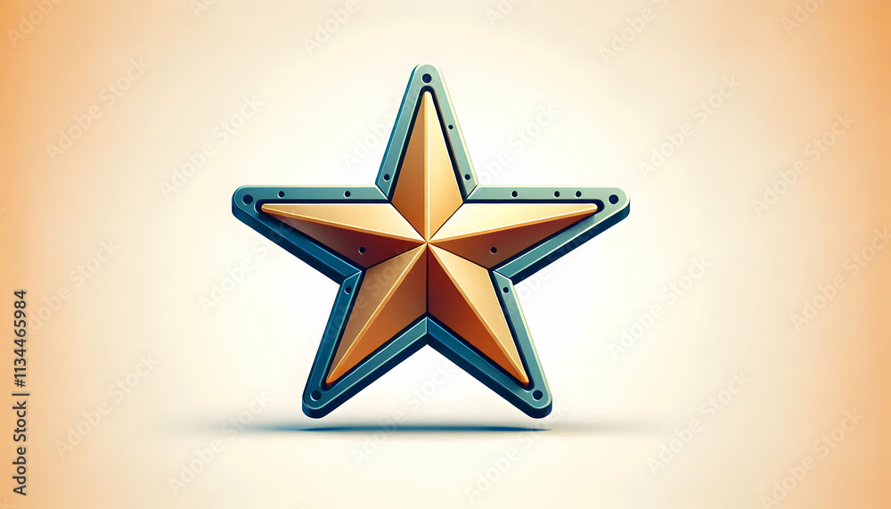 3D Reyes Magos Star Icon Vector concept as Vector illustration of a ...