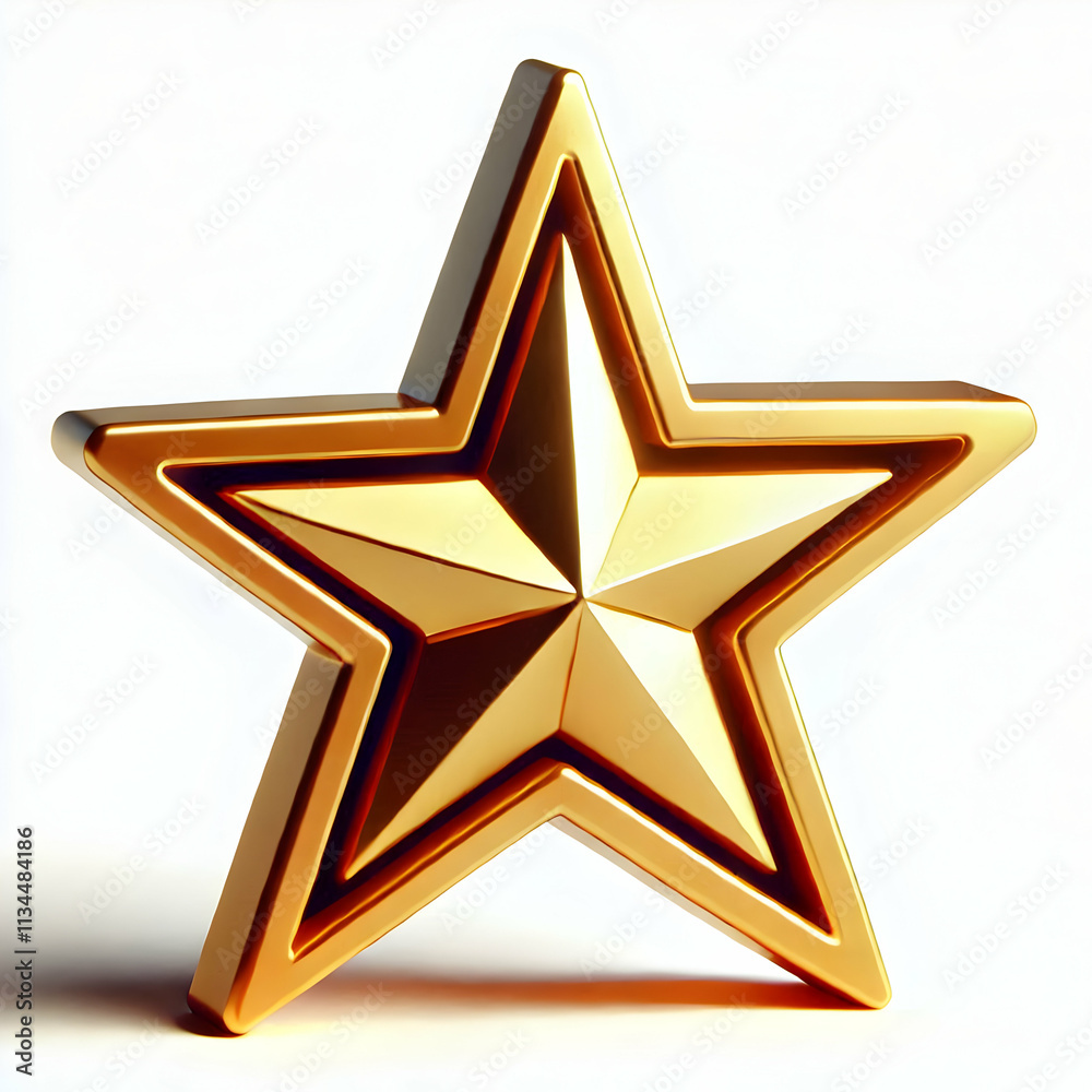 3D Reyes Magos Star Icon Vector concept as Vector illustration of a ...