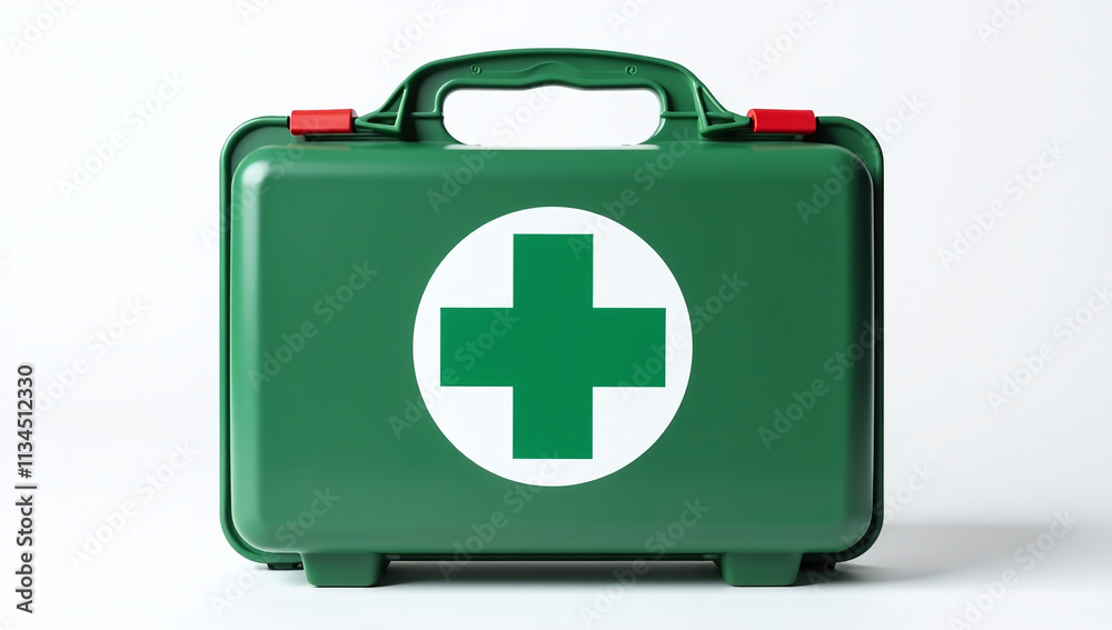 green cross logo white background shown first aid kit image taken Stock ...
