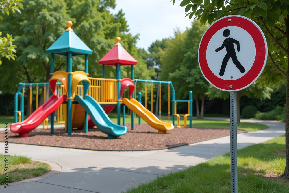 pedestrian zones restrict children access near playgrounds specific ...