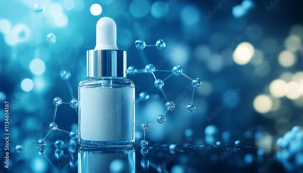 Chemical bonds and molecular structures illustrating the foundation of ...