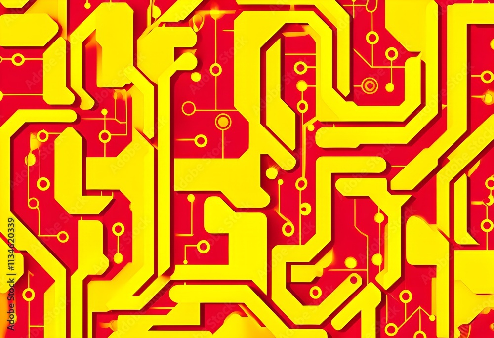looping animation of interlocking geometric shapes that morph into ...