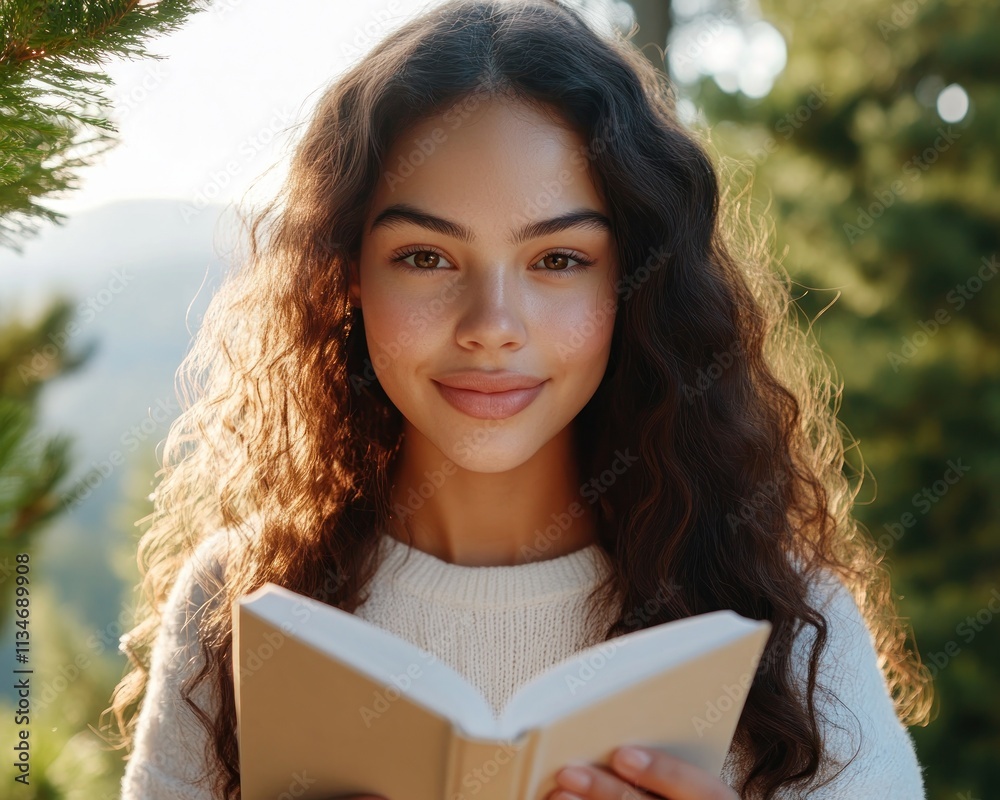 Experience the magic of a tranquil forest with a meditative reader lost ...