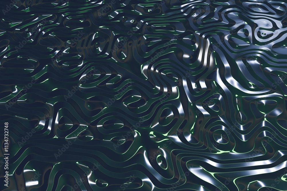 Abstract design of a plane with textured and grooved metallic surface ...