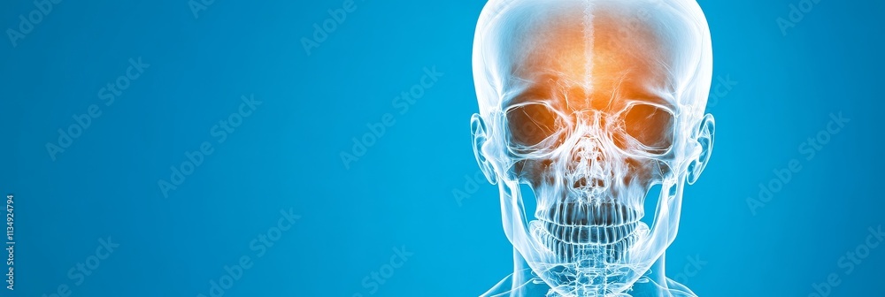 Pediatric Skull Fracture X-Ray Imaging - Medical illustration depicting ...