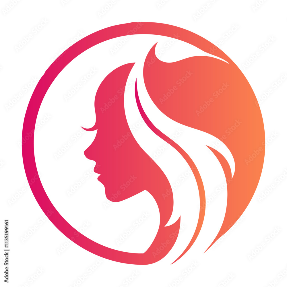 Logo for a beauty parlour, simple clean logo, Creative Logo Icon, white ...