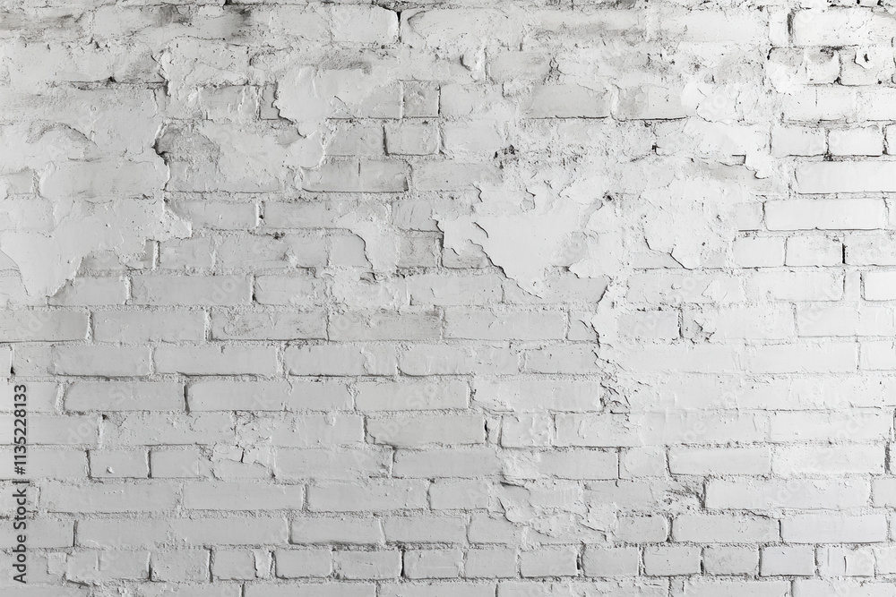 Flat brick texture, fully aligned with viewer’s view, showing wear and ...