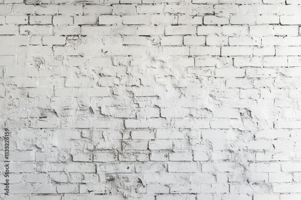 Flat brick texture, fully aligned with viewer’s view, showing wear and ...