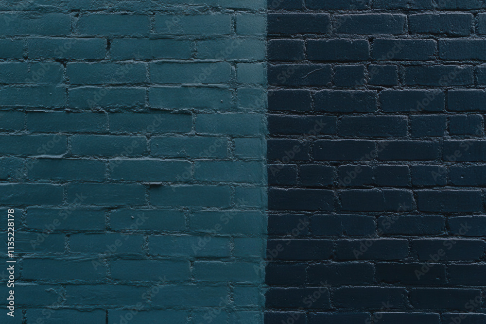 Flat brick texture, fully aligned with viewer’s view, showing wear and ...