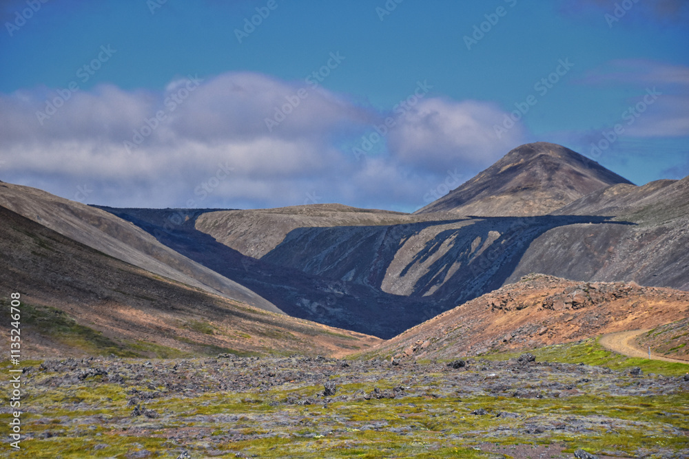 Fagradalsfjall Volcano June 28, 2024, active tuya volcano formed in the ...