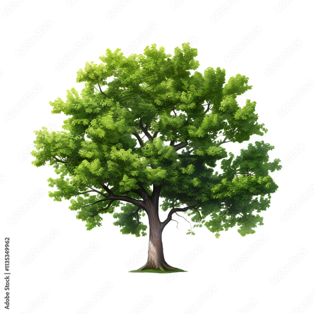 Realistic oak tree PNG cutout with a transparent background for design ...