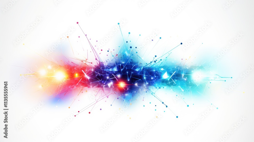 Sleek digital signature visual with radiant particles arranging into a ...