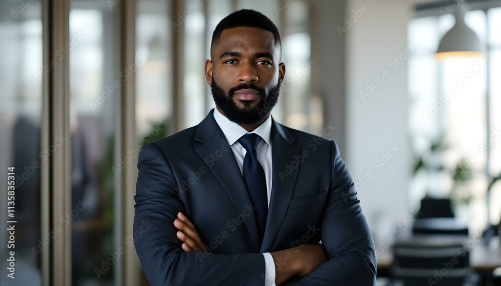 Professional Corporate Portrait of Business Leader in Contemporary ...
