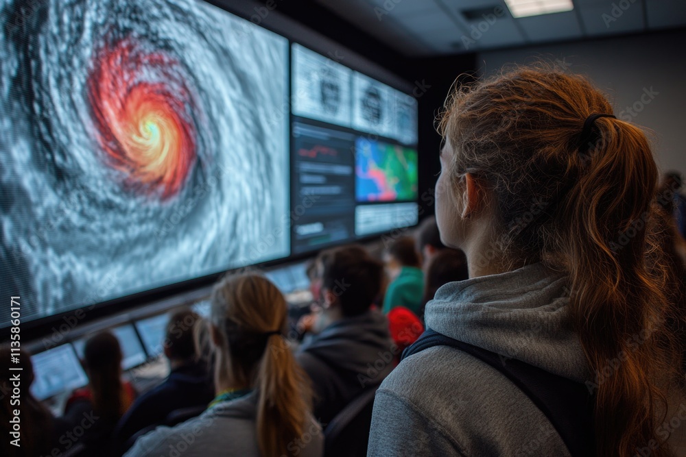 Weather service forecast: meteorological data, atmospheric conditions ...