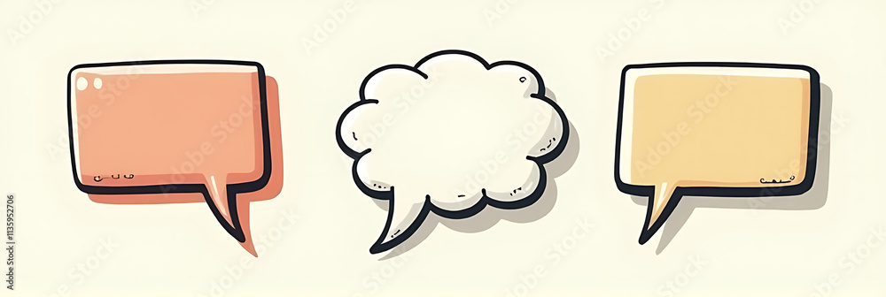 Стоковая иллюстрация «Concepts of simple ways to communicate through ...