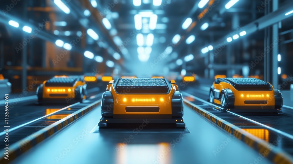 Automated Vehicles on a Futuristic Manufacturing Assembly Line - A ...