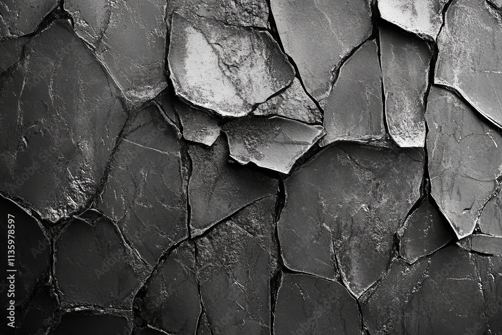 Cracked glass texture showcasing sharp fractures under soft light in a ...