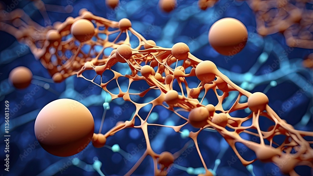 Protein atomic scale micro particles dna dnr atoms microscope molecular ...