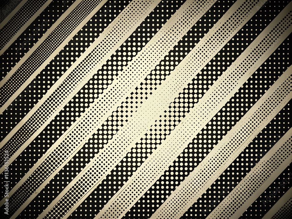 Halftone Diagonal Stripe Texture in Black and White with Faded Gradient ...