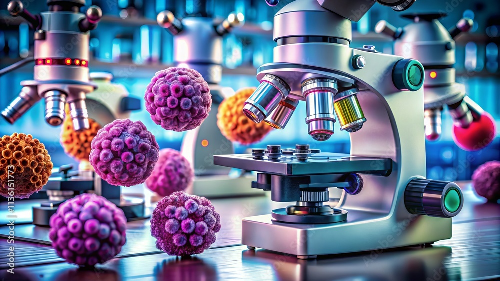 Detailed Microscopic Examination Of Acute Lymphoblastic Leukemia Cells