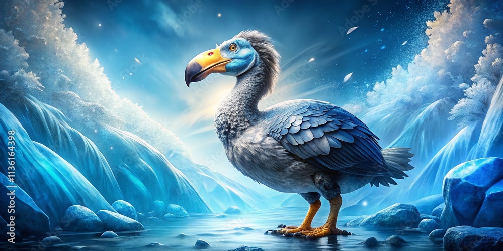 Ilustración de Stock Ice Age Dodo Birds Mining: Prehistoric Avian ...