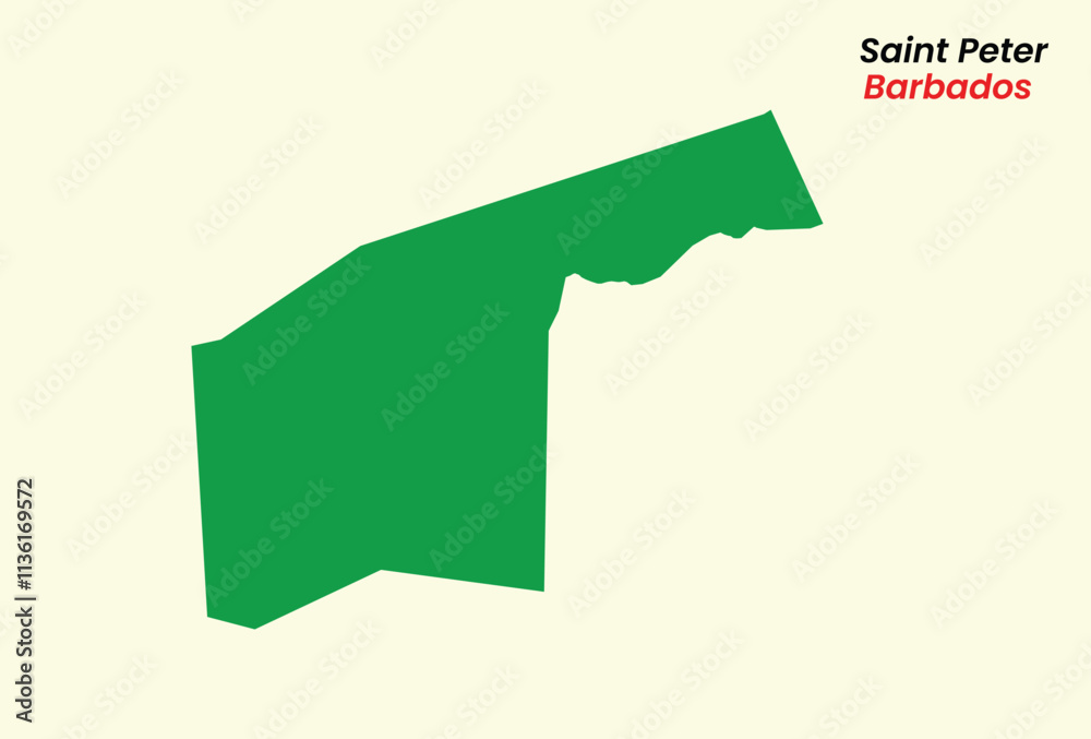 Vektor Map of Saint Peter, Map of Saint Peter with fill, Map of ...