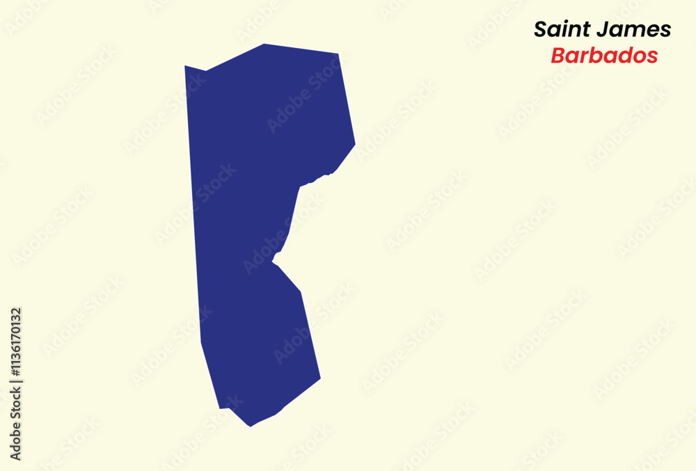 Map of Saint James, Map of Saint James with fill, Map of Barbados state ...