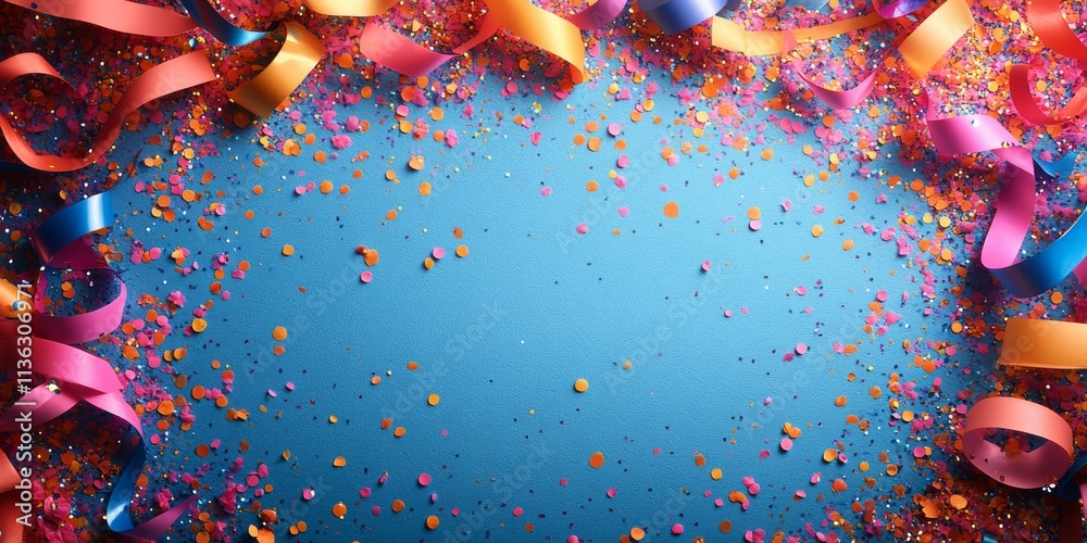 Minimalist background image with a festive carnival theme, featuring ...