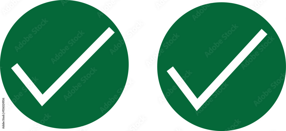 Check sign vector logo. Check symbol in green color illustration ...
