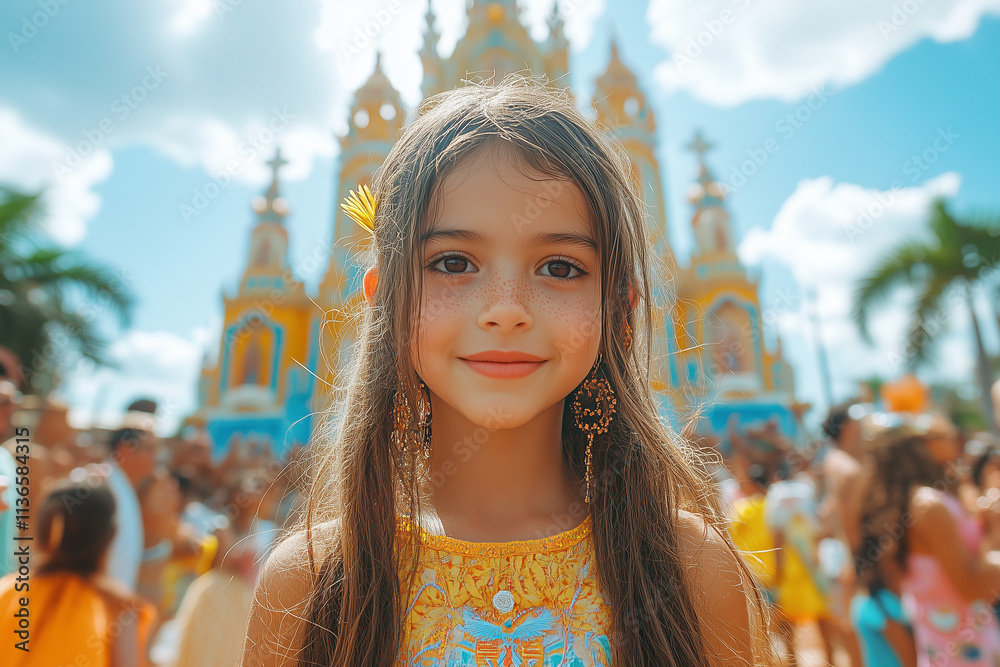 Filipino Easter parade with colorful floats depicting biblical scenes ...