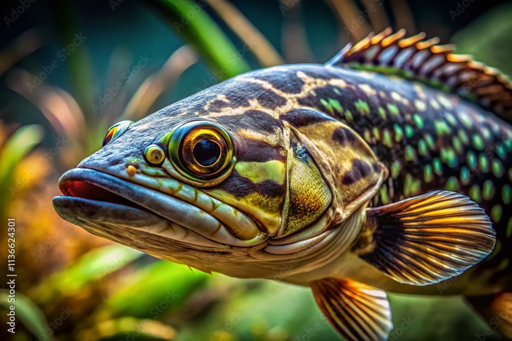 Snakehead Fish High Resolution Image, Channa Species Macro Photography ...