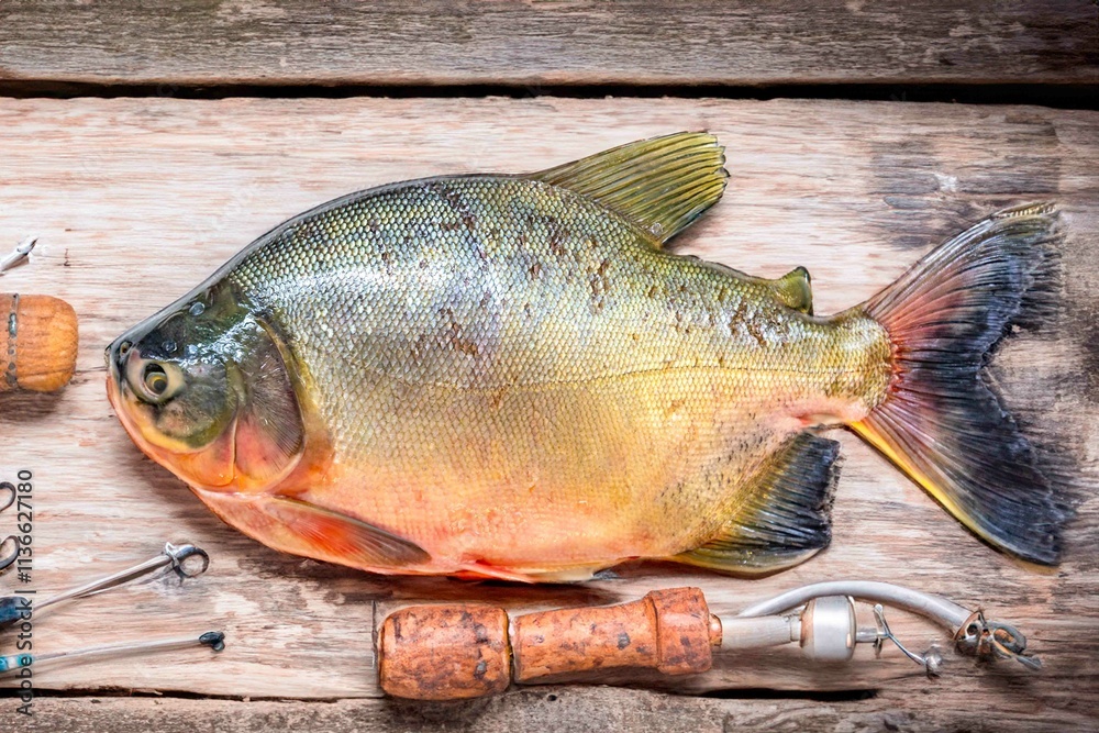 Tambaqui Colossoma macropomum traditional Brazilian freshwater fish ...