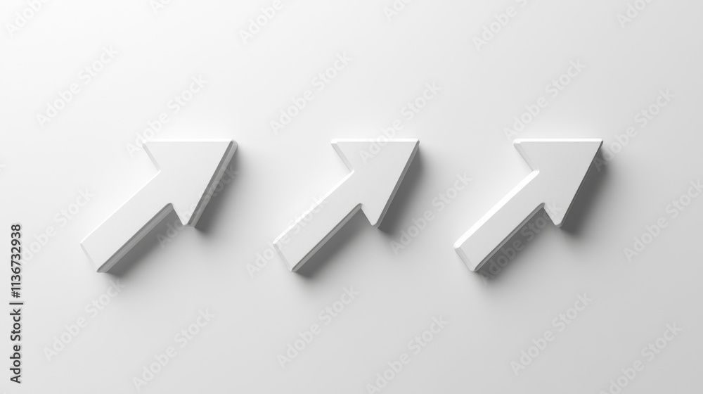 3d white and transparent cursor arrow icon vector set. Click pointer sign for navigation on web ...
