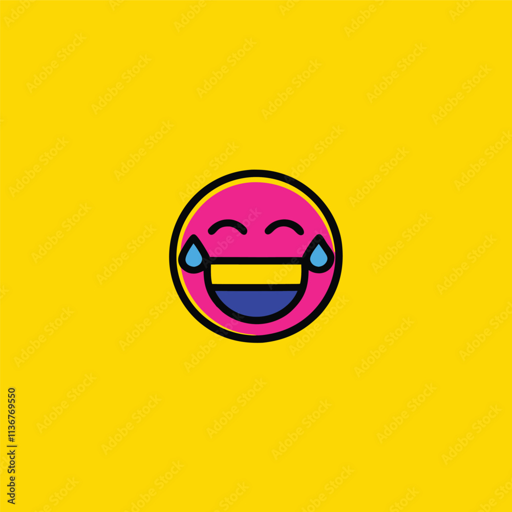 Emoticons vector set. Emoji smiling face or yellow emoticon with ...