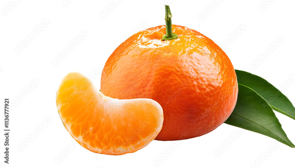 Vivid image showcases freshly harvested tangerin or mandarin ...