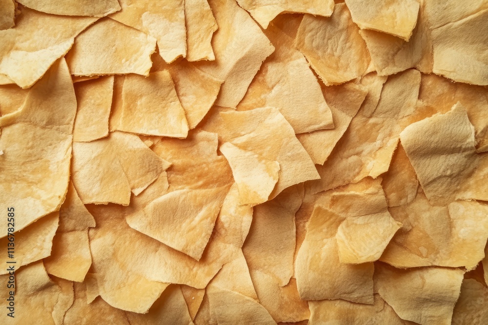 Crunchy bread crust texture showcasing layers of golden, crisp bread ...