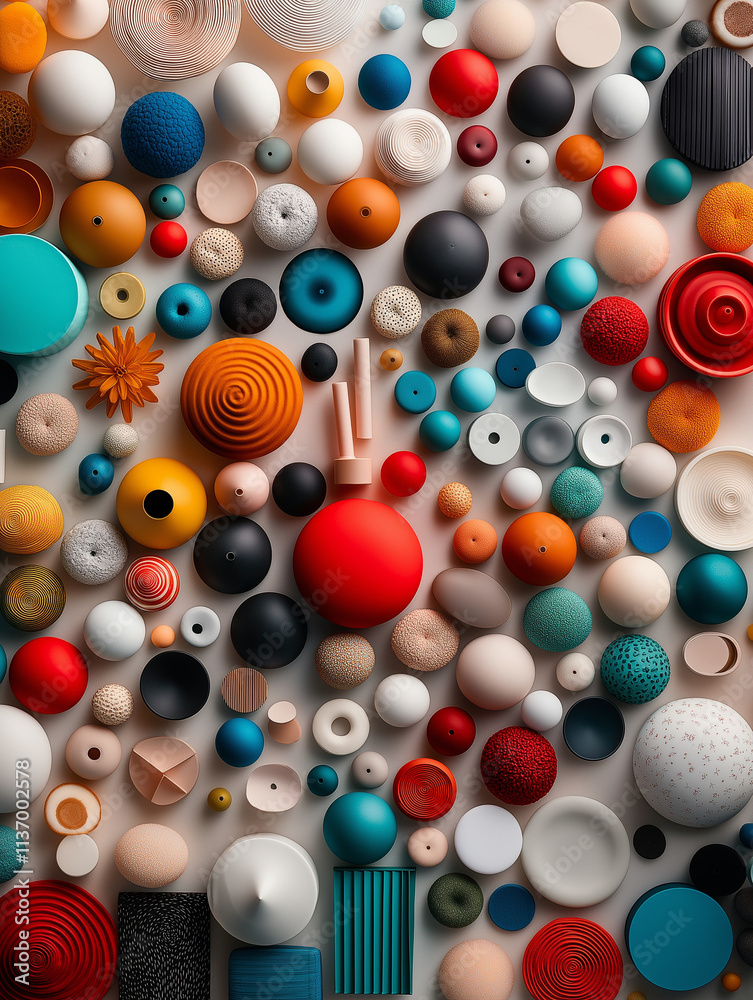 Arranging objects at 90-degree angles from each other and photographing ...