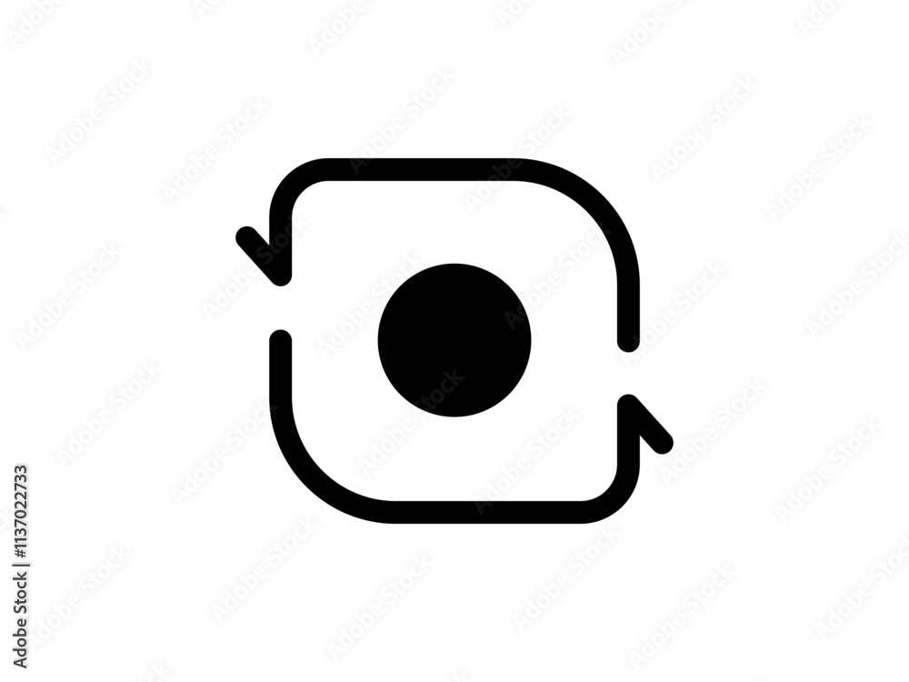 camera switch icon, simple flat style, vector illustration symbol sign ...