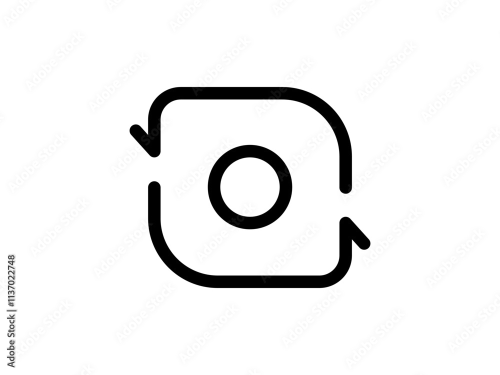 camera switch icon, simple flat style, vector illustration symbol sign ...