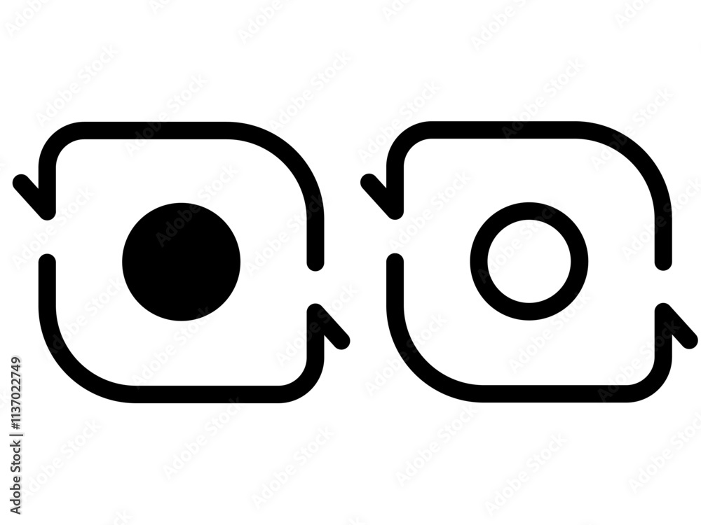 camera switch icon, simple flat style, vector illustration symbol sign ...