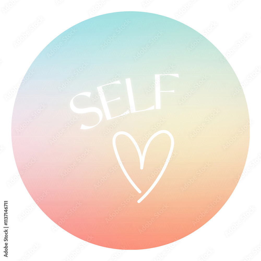 PNG self love aura gradient Instagram highlight cover template ...